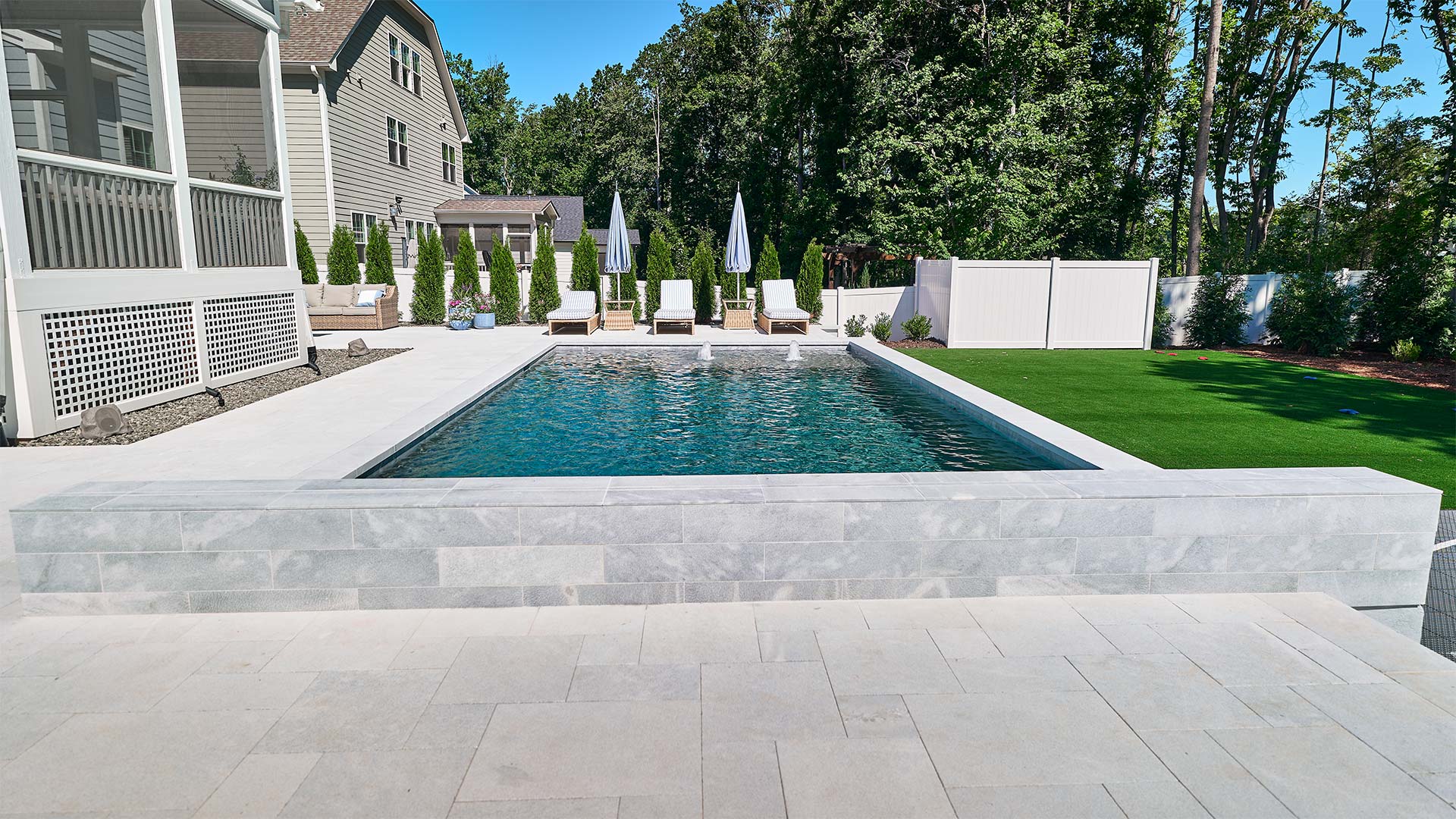 Contemporary Apex - LYFE Pools | Raleigh, NC Pool Designer